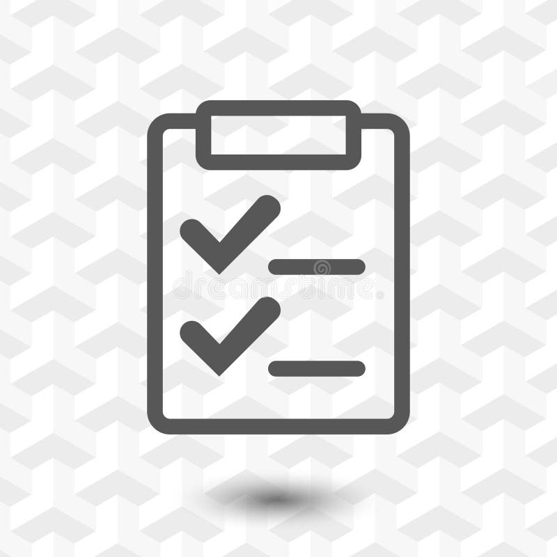 Checklist Icon Stock Vector Illustration Flat Design Stock Vector ...