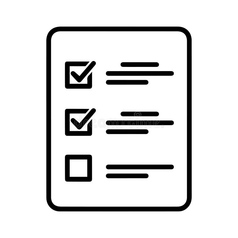 Checklist Icon Task Management Project Check Mark List To Do List Survey Agreement Report ...