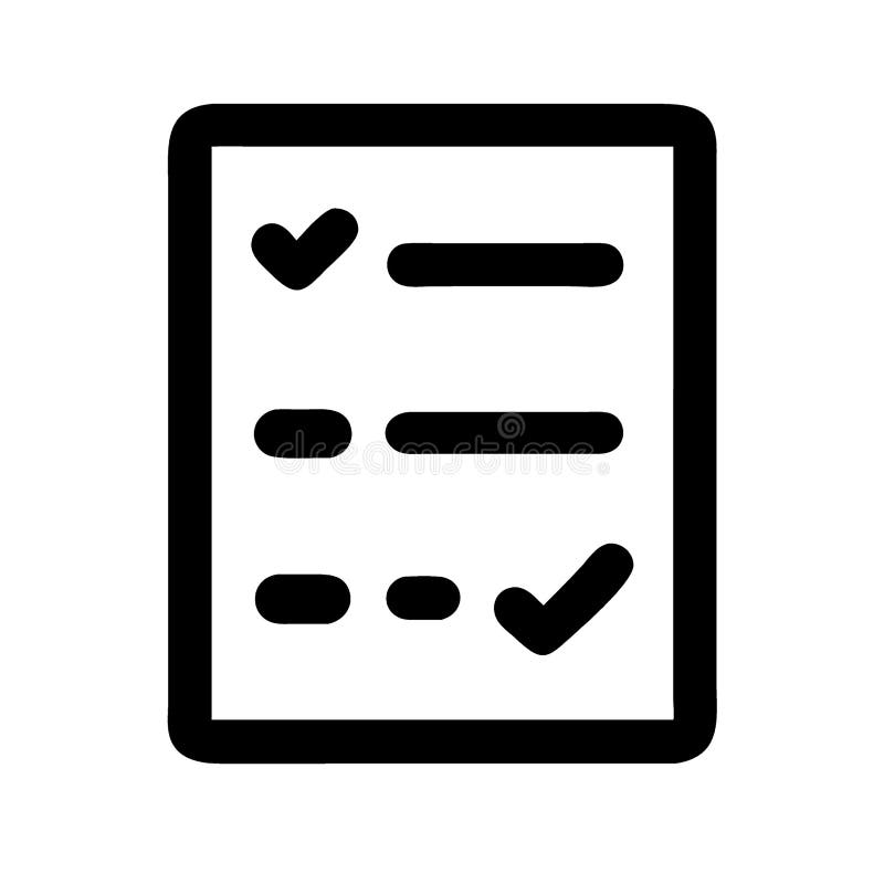 Checklist Icon Task and Productivity Symbol Stock Illustration ...