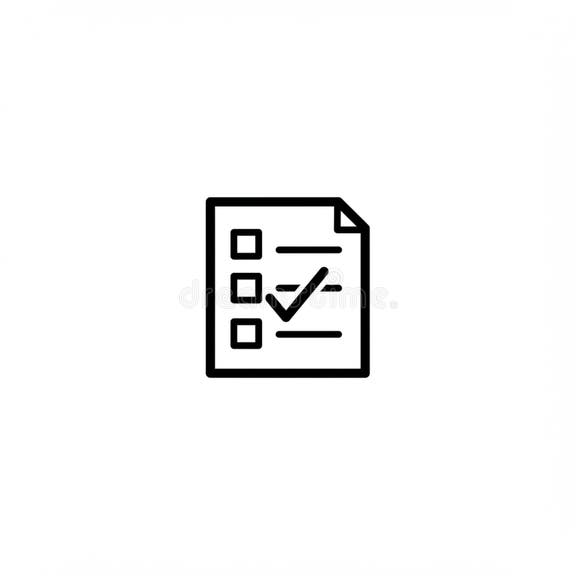 Checklist Icon with Three Outlined Boxes, One Containing a Check Mark ...