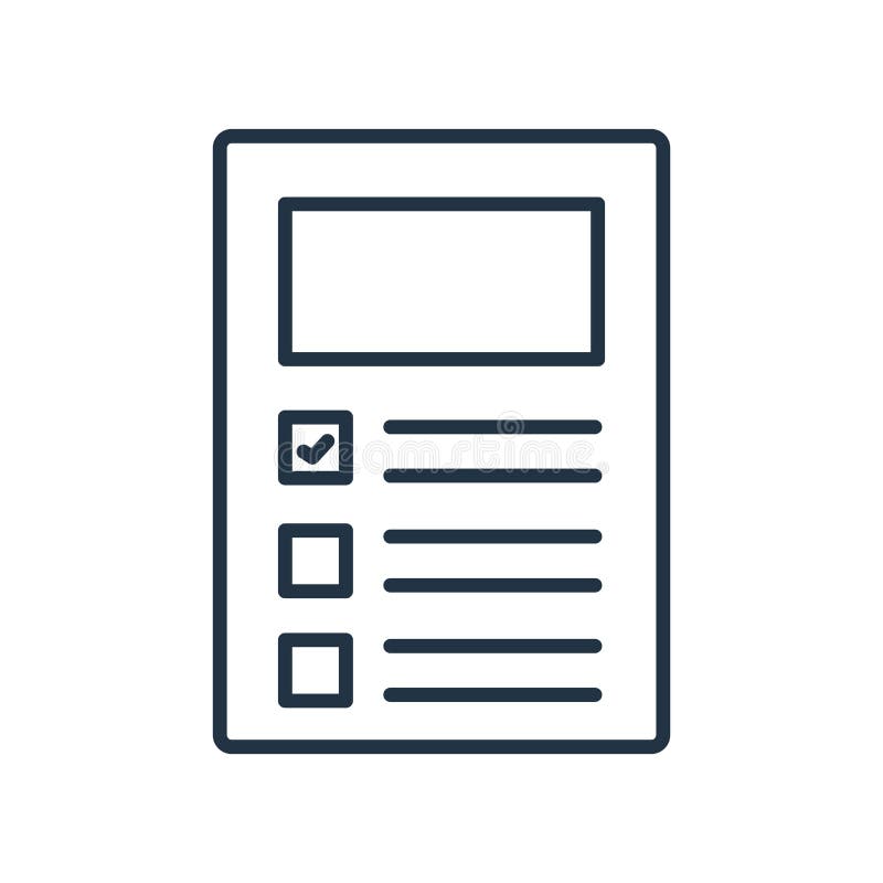 Checklist Icon Vector Isolated on White Background, Checklist Sign ...