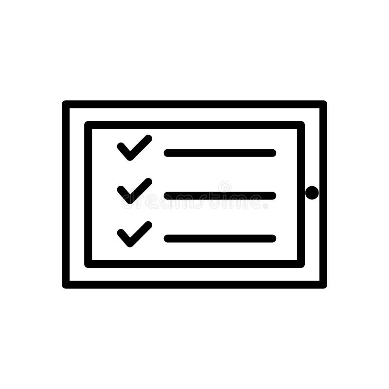 Checklist Icon Vector Isolated on White Background, Checklist Sign ...