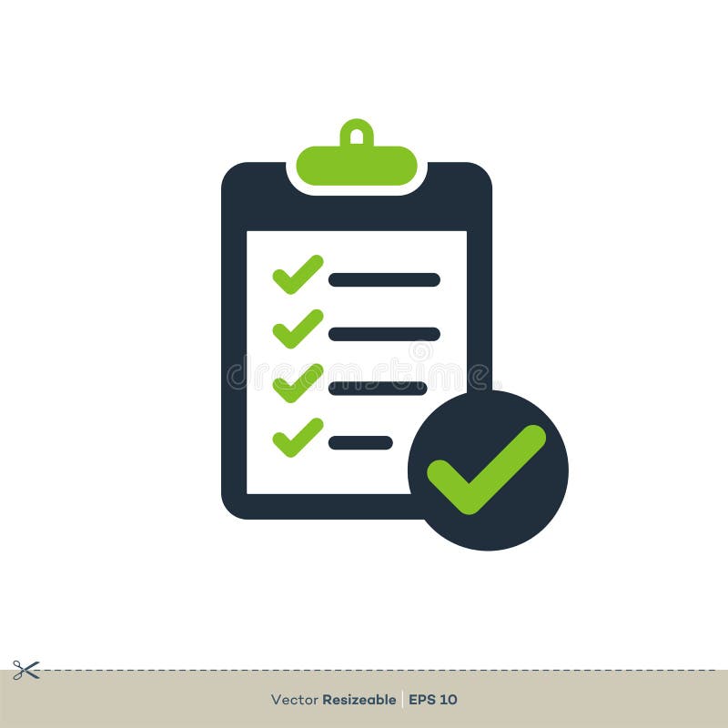 Checklist Icon Vector Logo Template Illustration Design. Vector EPS 10 ...