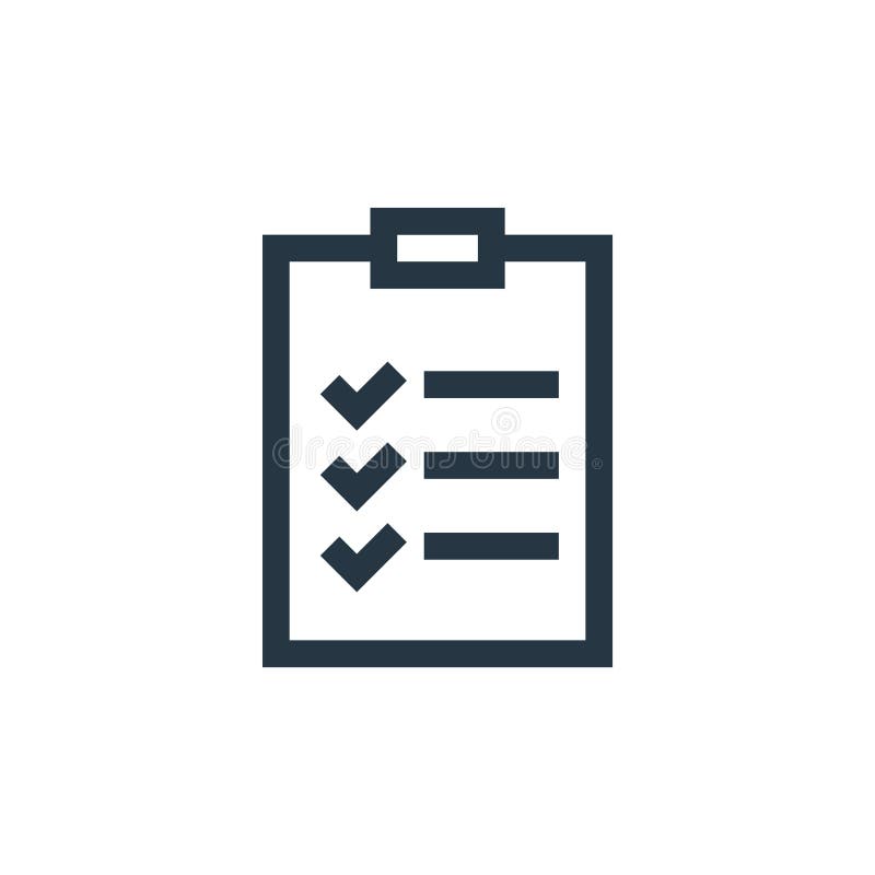 Maintenance Checklist, Checkup Outline Icon Vector for Graphic Design ...