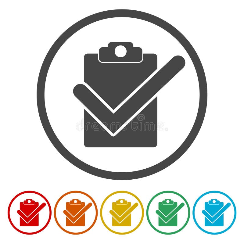 Checklist Icons set stock vector. Illustration of list - 140347062