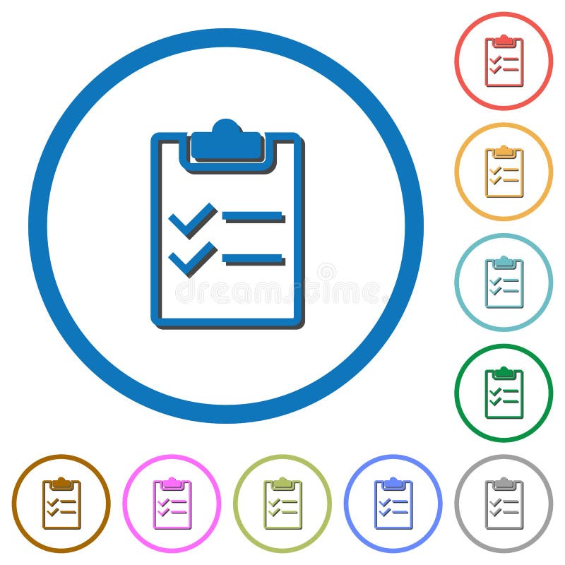 Checklist Pictograms Stock Illustrations – 397 Checklist Pictograms ...