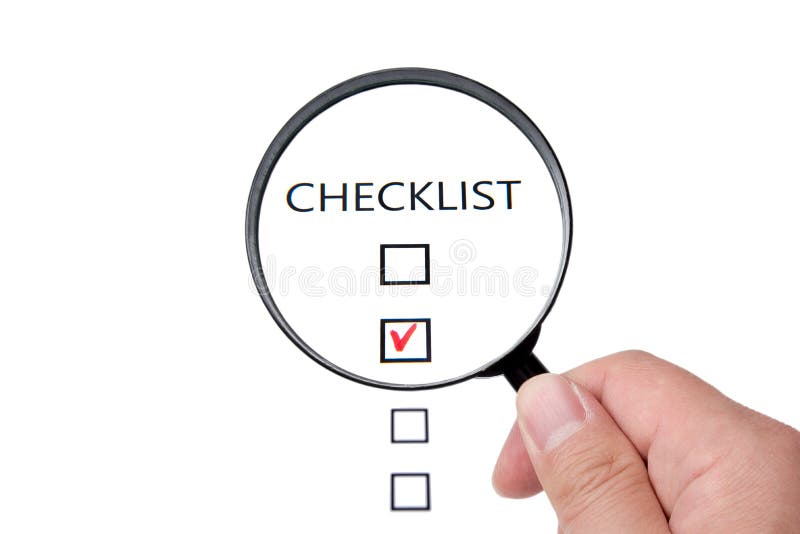 Checklist on White Paper with Stethoscope Stock Photo - Image of ...
