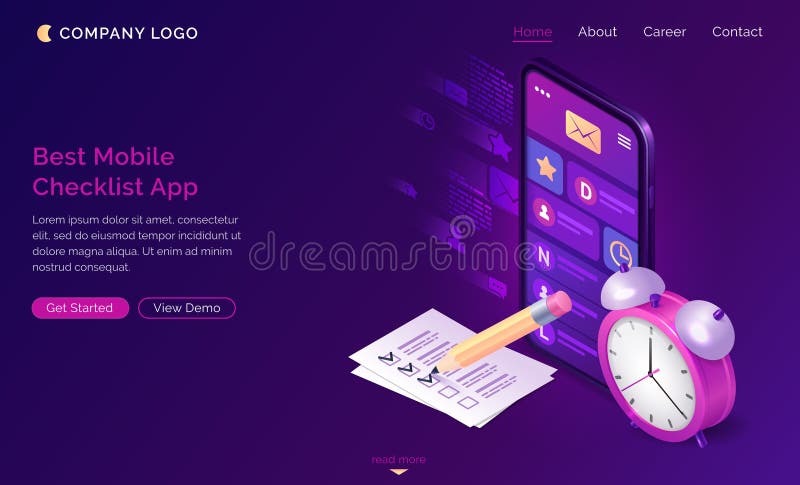 Tablet Mobile App Report Check Stock Illustrations – 420 Tablet Mobile ...