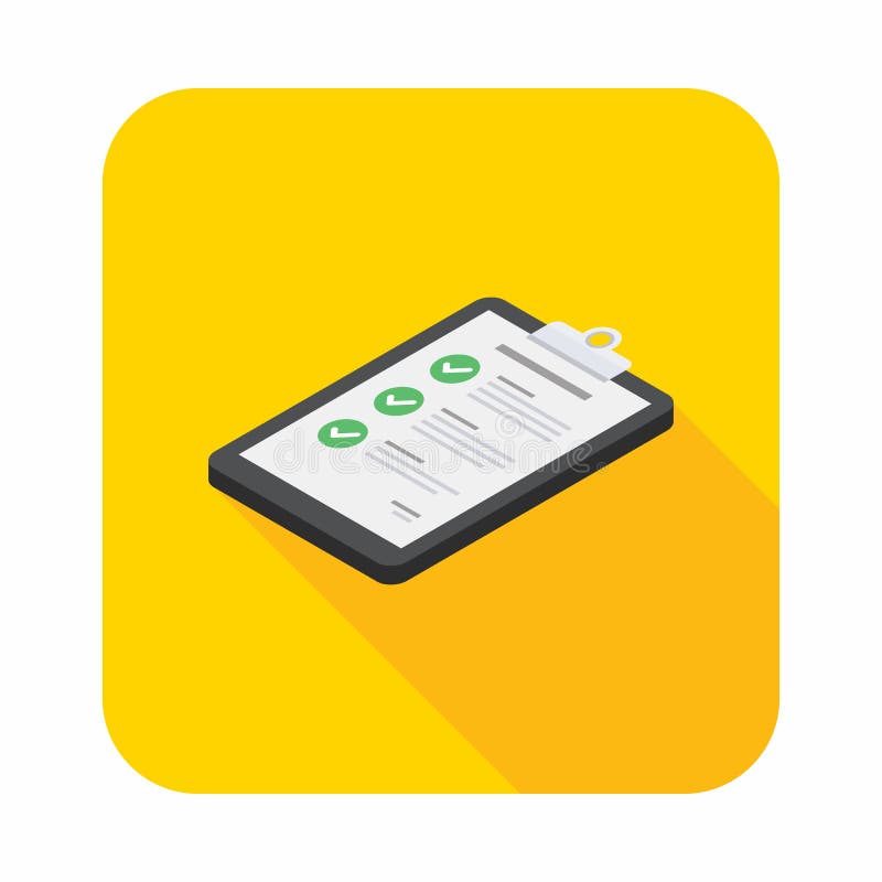 Checklist Isometric Left View Icon Vector Isometric Stock Vector ... Checklist Isometric Left View Icon Vector Isometric Stock Vector ...