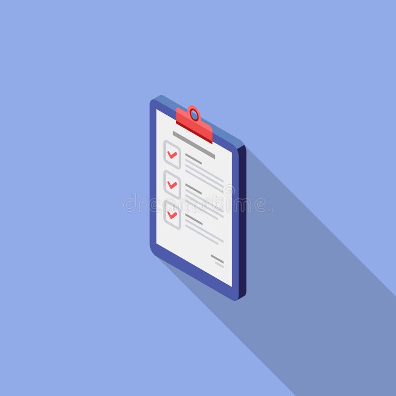 Checklist Isometric Left View Icon Vector Isometric Stock Vector ... Checklist Isometric Left View Icon Vector Isometric Stock Vector ...
