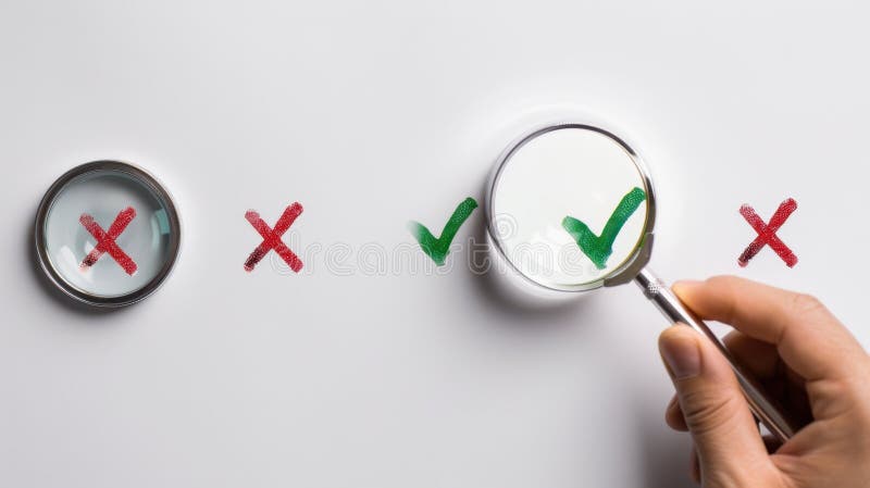 The Checklist with Magnifying Glass.AI Generated Image Stock Image ...