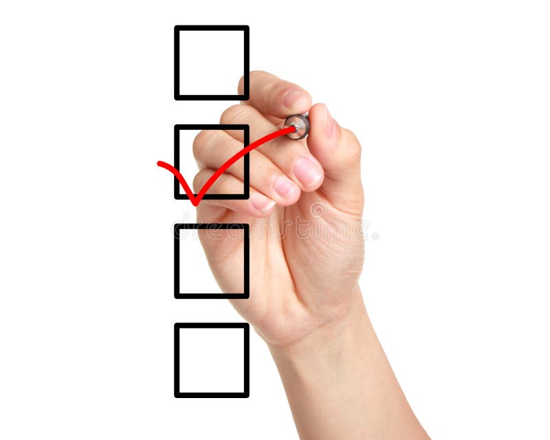 Checklist stock image. Image of approval, hand, grading - 42505445
