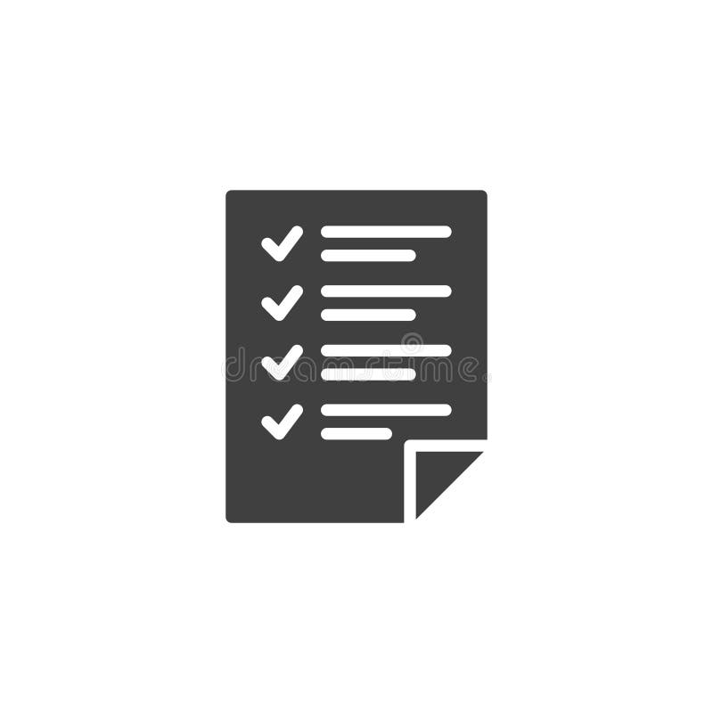 Checklist with Multiple Checkmark Vector Icon Stock Illustration ...
