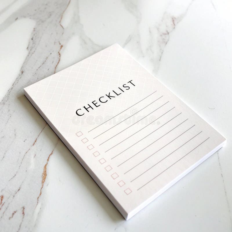 Blank Checklist Document Checkmarks Stock Illustrations – 63 Blank ...