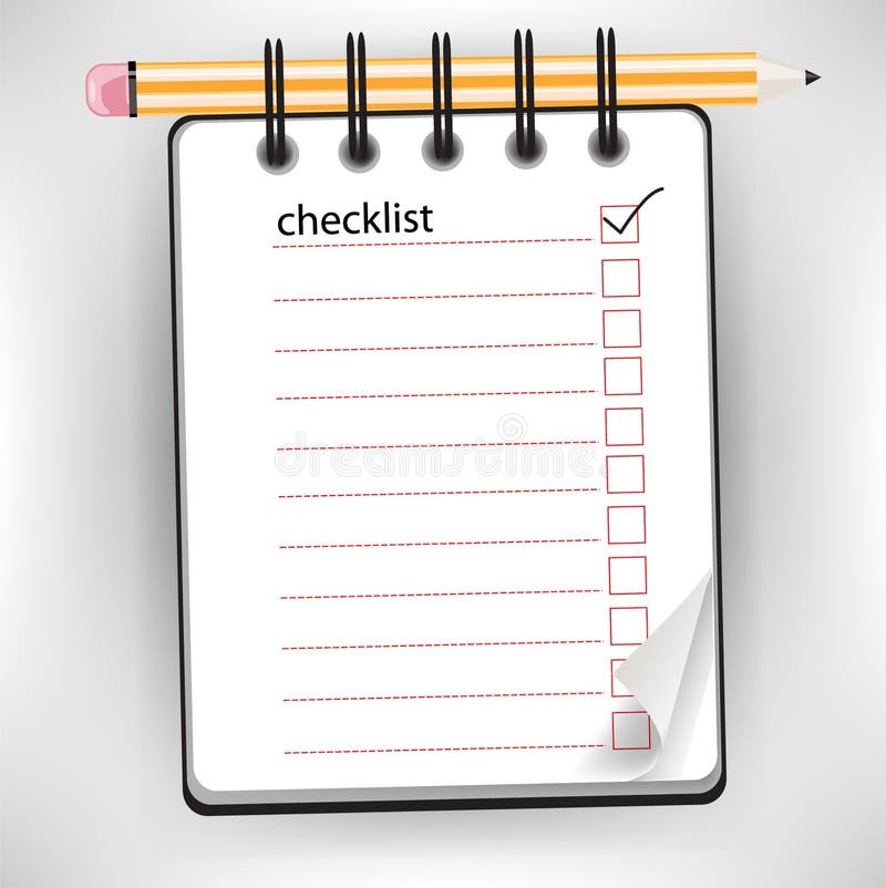 Wish List Planner Blank Template Stock Vector - Illustration of ...