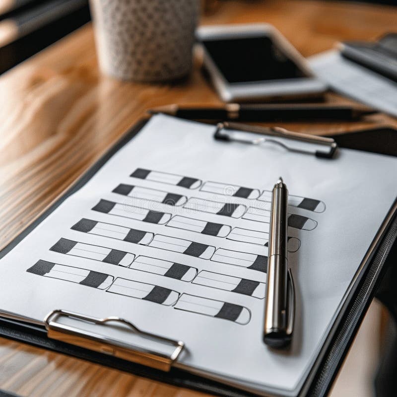 The Checklist. a Notebook. Business Notebook. Planning Stock Image ...