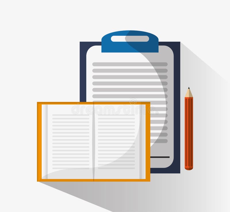 Checklist and Notebook Design Stock Illustration - Illustration of tick ...