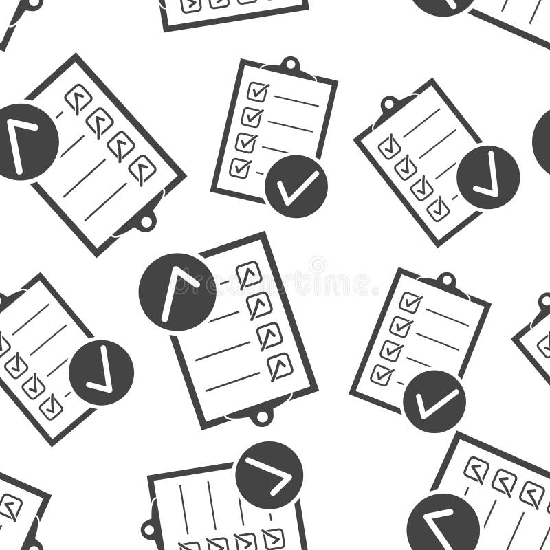 Checklist in notepad stock vector. Illustration of paper - 87525686