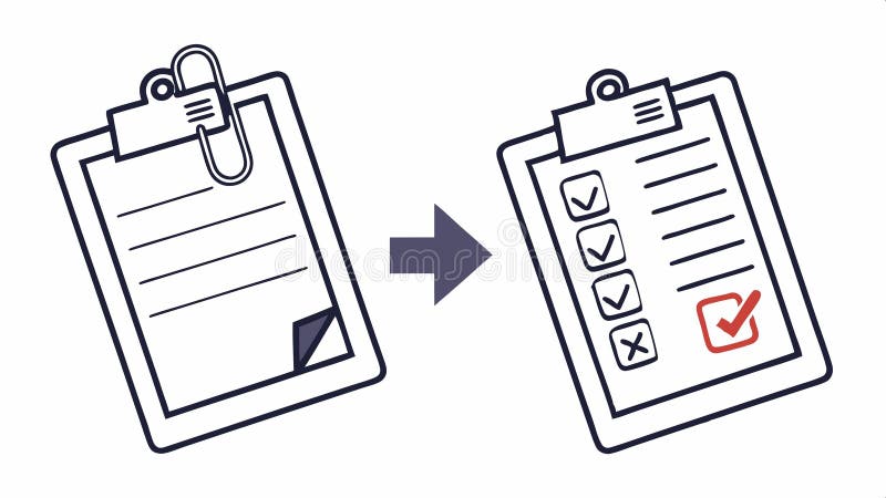 Checklist Outline, Task and To,do List Symbol Graphic. Vector Design Generative AI Stock Vector ...