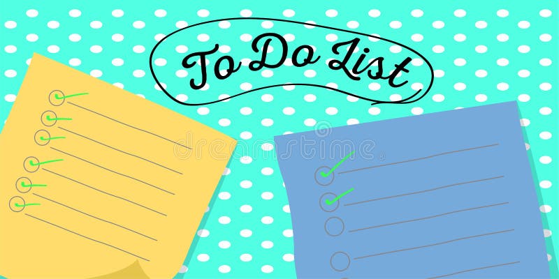 To do list illustration stock vector. Illustration of white - 167712991