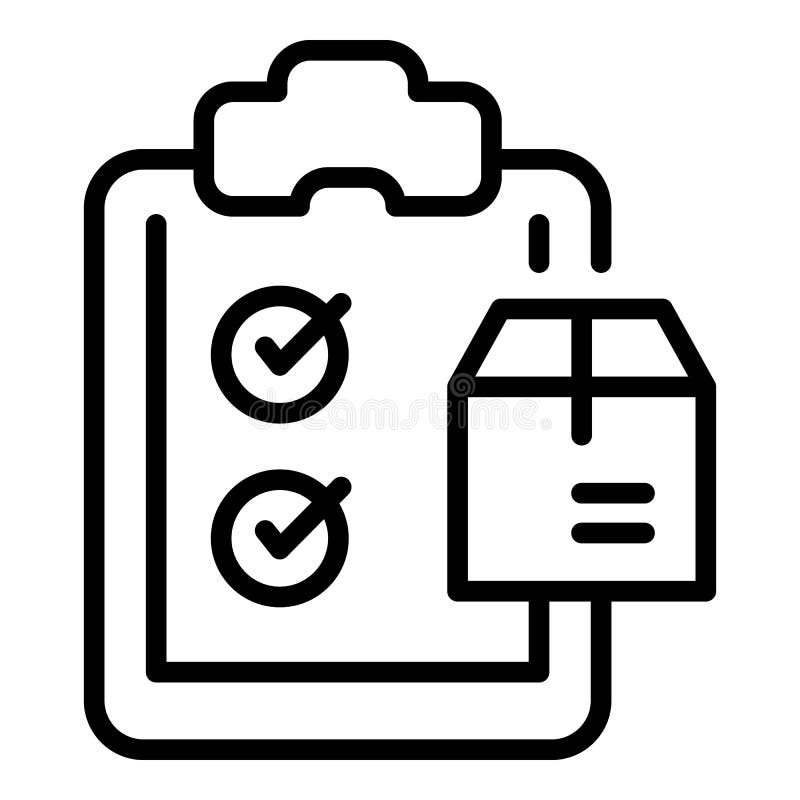 Checklist Service Icon Color Outline Vector Stock Vector - Illustration ...