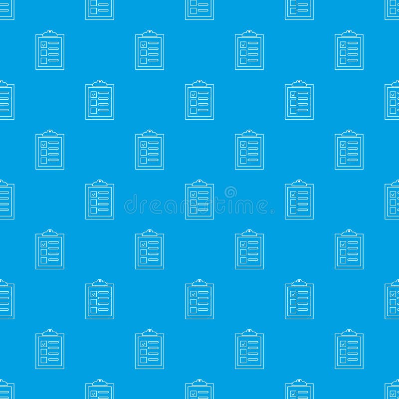 Checklist Pattern Seamless Vector Stock Vector - Illustration of ...