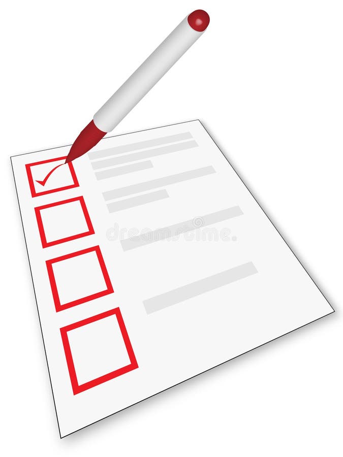 Gold Pen Check stock vector. Illustration of office, real - 6307724