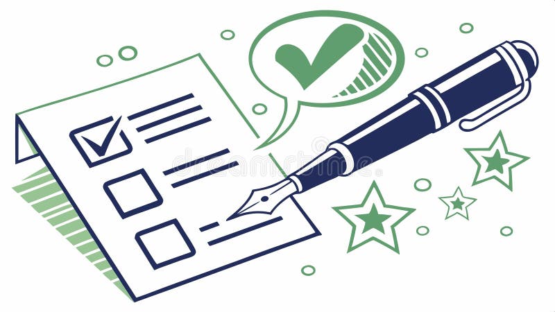 Checklist and Pen Illustration, Task Management Graphic Vector Design ...