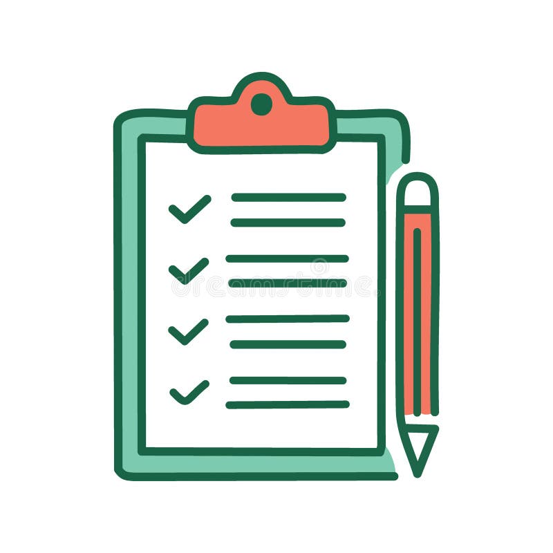 Checklist with Pencil. Checklist with Completed Tasks and a Pencil for ...