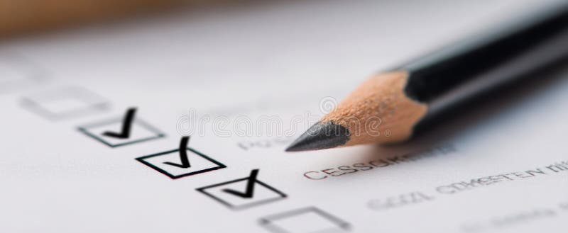 The Checklist with a Pencil Ready for Organized Task Completion..AI ...