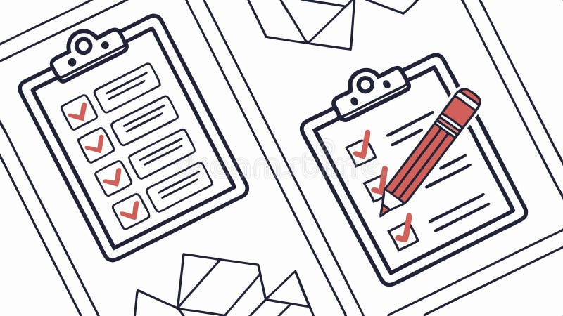 Checklist and Pencil, Task Management and Productivity Vector Design ...