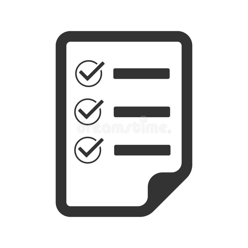 Checklist, Product List Icon Stock Vector - Illustration of isolated ...