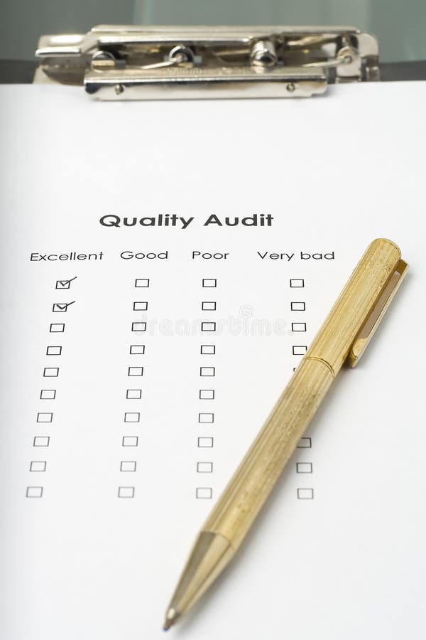 Checklist Questionnaire Quality of Service Stock Image - Image of ...