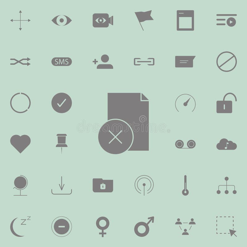 Checklist Rejected Icon. Web Icons Universal Set for Web and Mobile ...