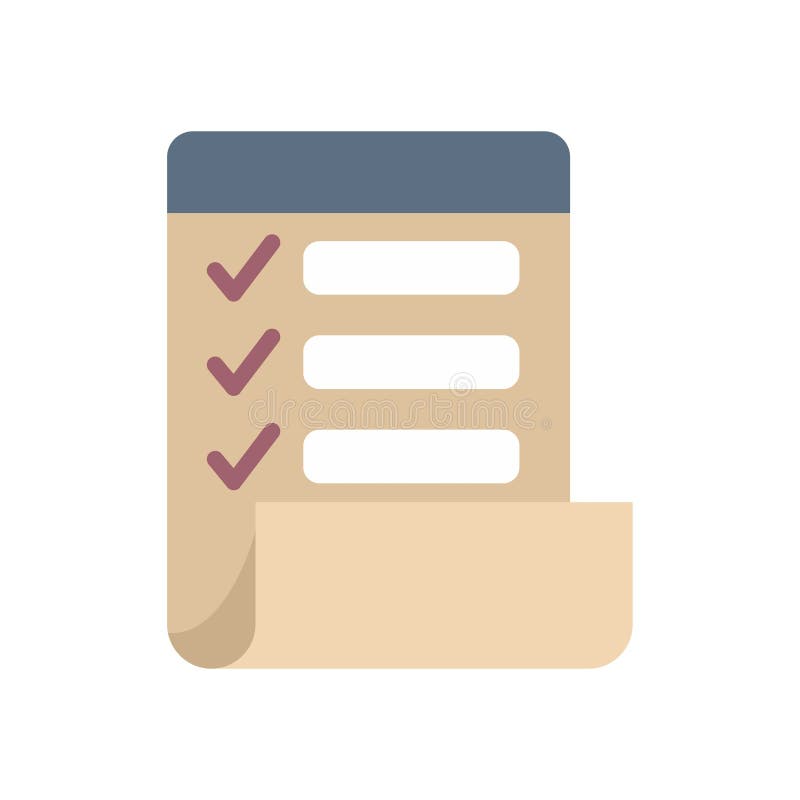 Checklist Showing Check Marks for Organizing and Completing Tasks Stock ...