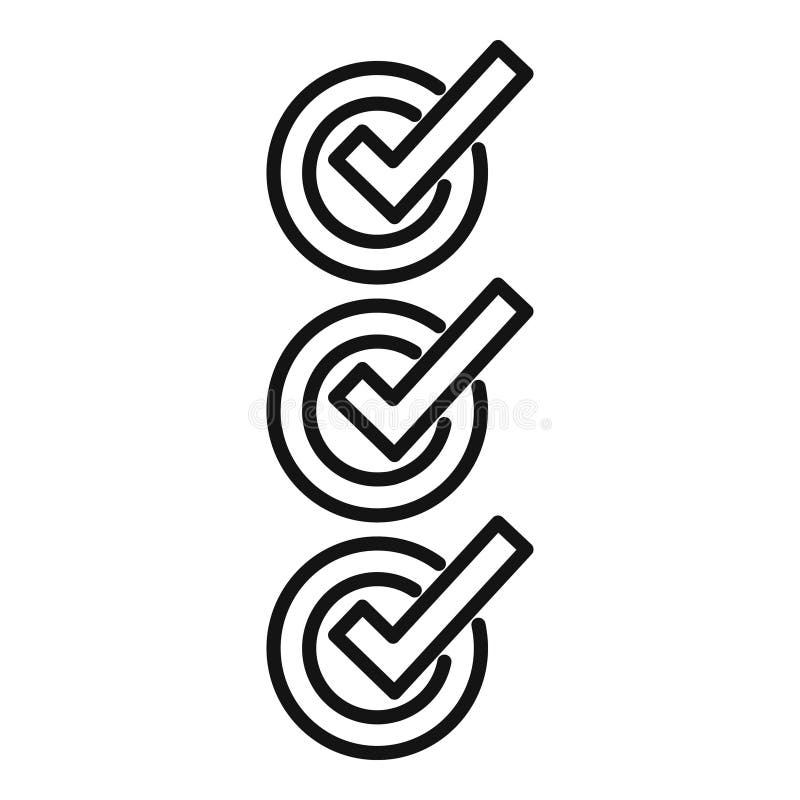 Checklist Showing Three Steps Being Completed Stock Vector ...