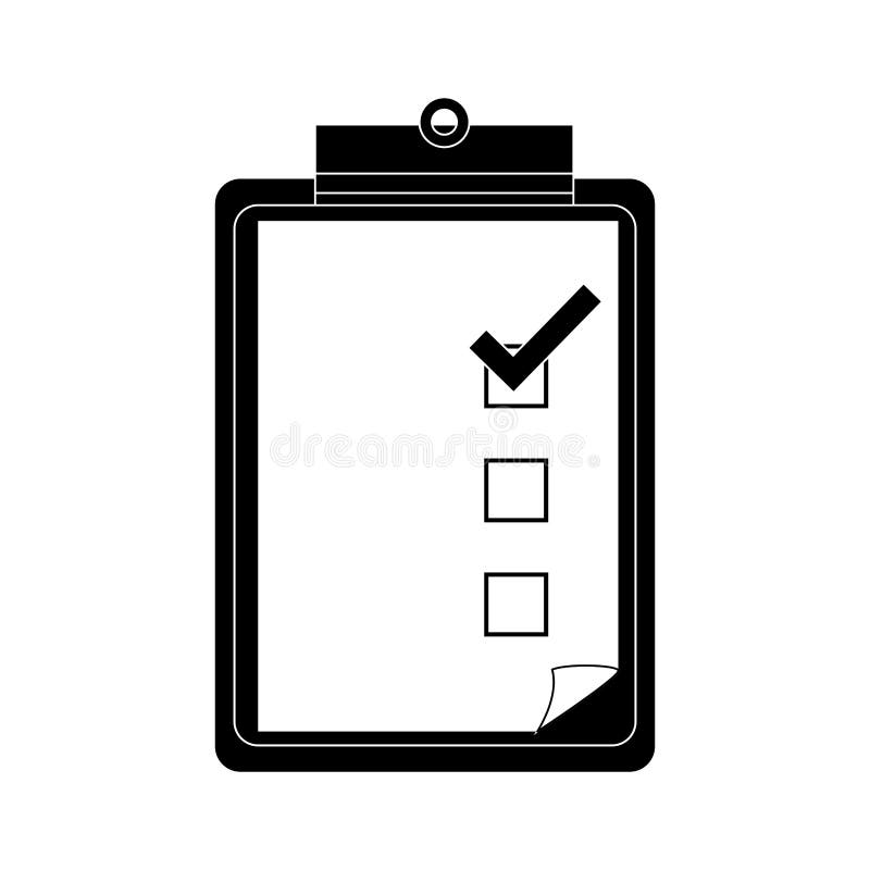 Checklist with Square Cases Icon Image Stock Vector - Illustration of ...