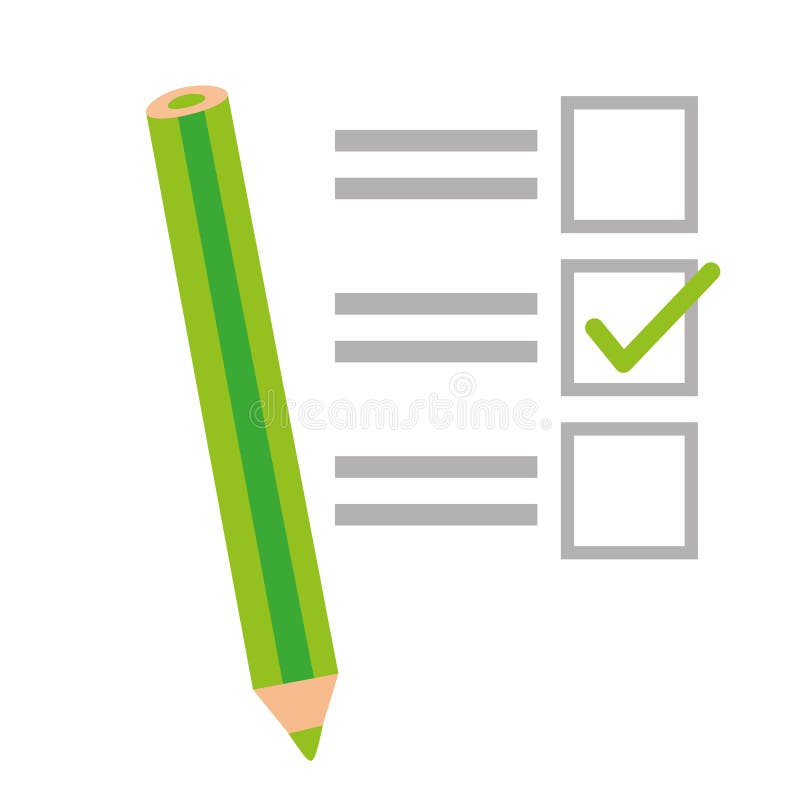 Checklist with Square Cases Icon Image Stock Vector - Illustration of ...