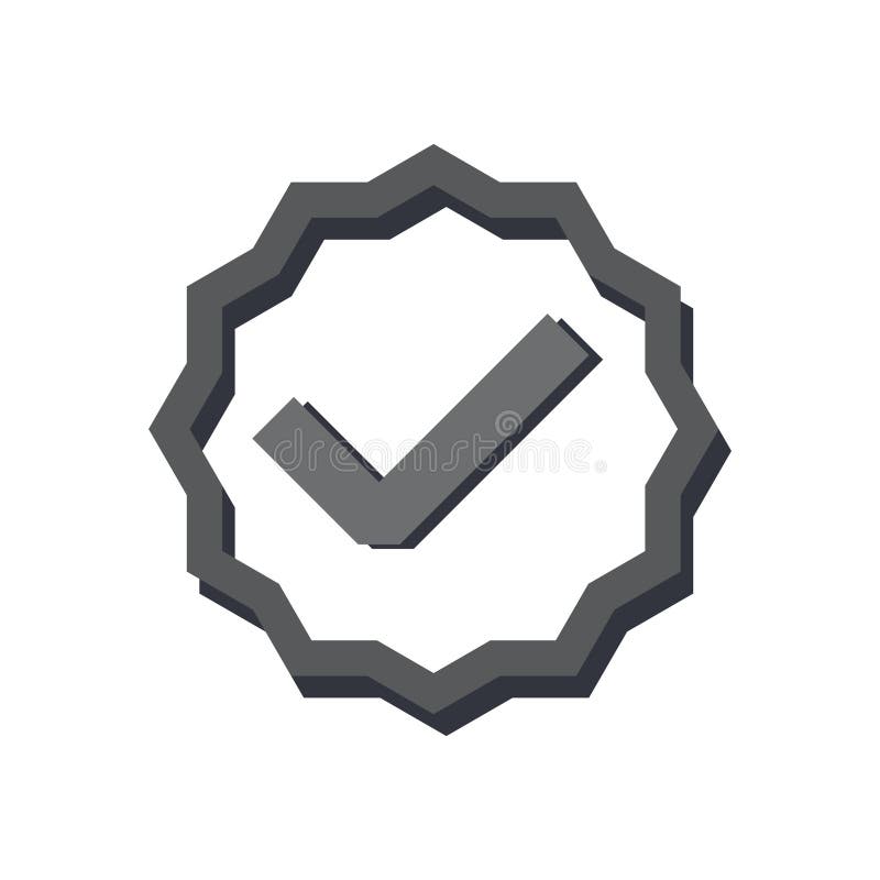 Checklist and Stamp Logo Template Icon Stock Illustration ...