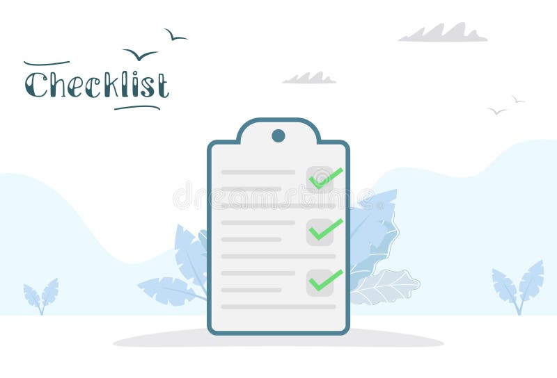 Checklist Symbol in Cartoon Style. Document or Checklist Stock Vector ...