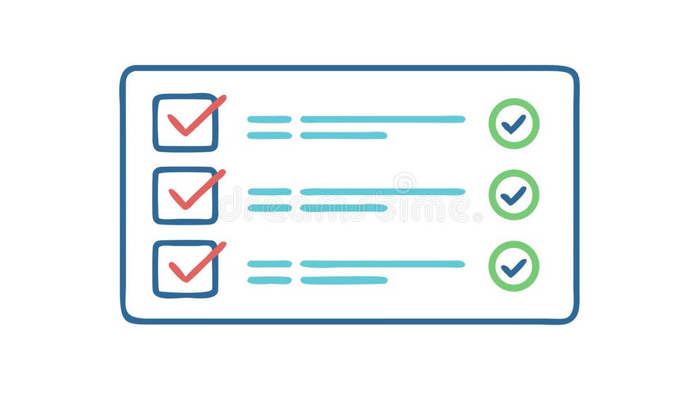 Checklist Task List Icon with Checkmarks for Completion, Vector Design Generative AI Stock ...