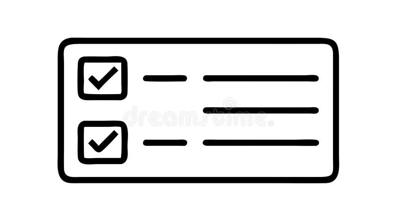 Checklist Task List To,Do Vector Outline Icon, Vector Design Generative ...