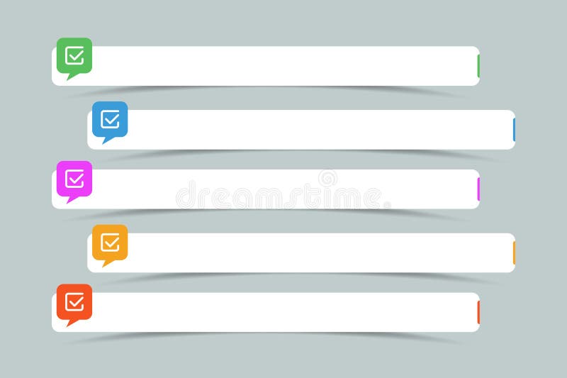 Checklist Template Design for Data Infographic or Text Presentation ...