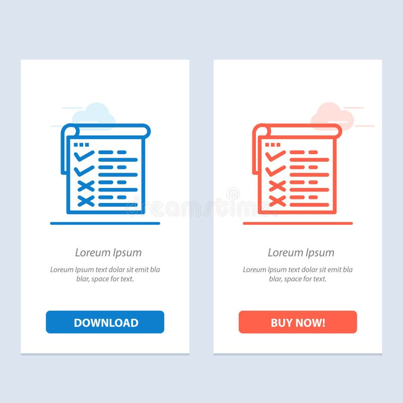 Checklist, Testing, Report, Qa Blue and Red Download and Buy Now Web ...