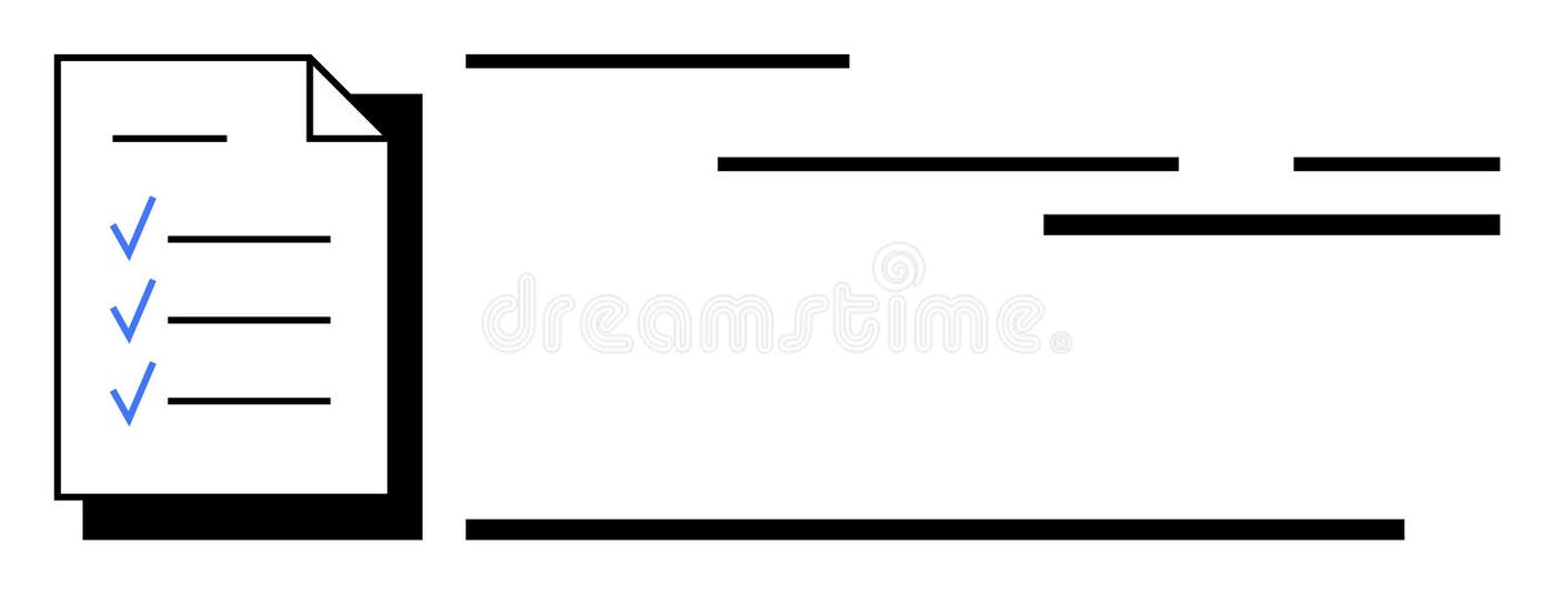 Checklist Writing Horizontal Stock Illustrations – 114 Checklist ...