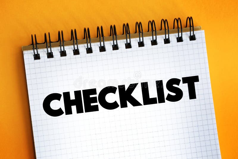 Checkmark Box List Notepad Stock Photos - Free & Royalty-Free Stock ...