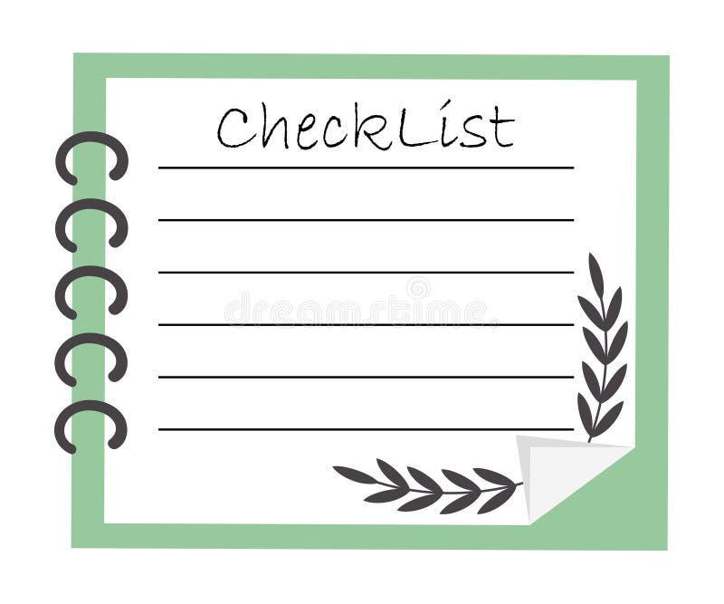Checklist, To-do List. Checklist, Printable Forms with Empty Space for ...