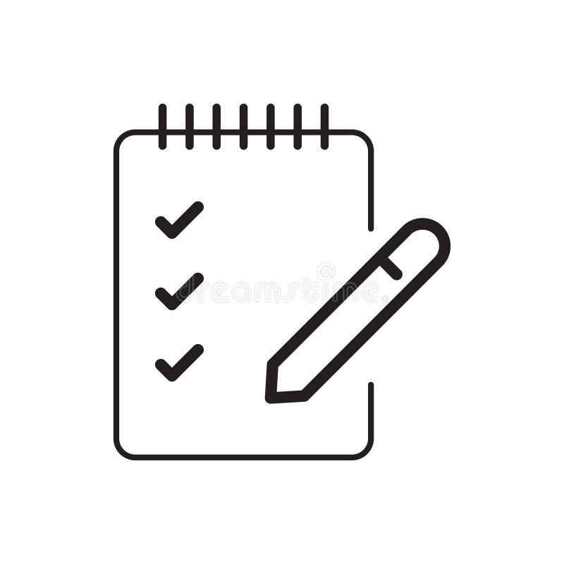 Checklist Vector Icon Logo Design Stock Vector - Illustration of ...
