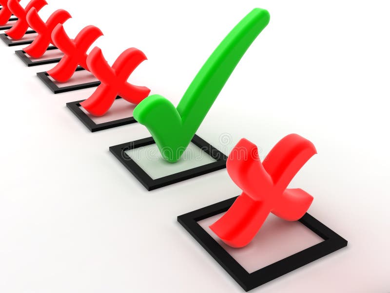 Checklist yes no stock illustration. Illustration of icon - 39900300