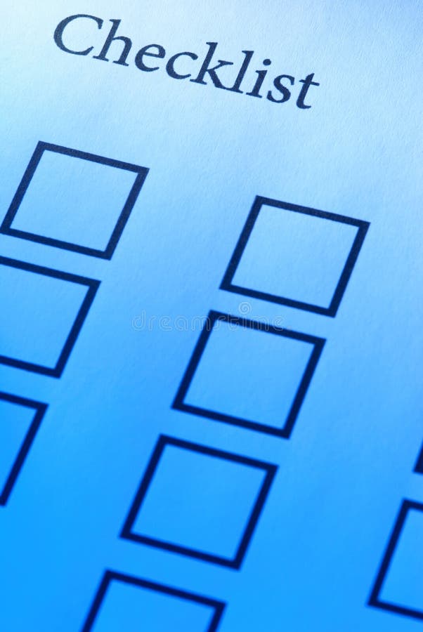 Checkliste stockfoto. Bild von liste, quadrate, anmerkung - 2001296